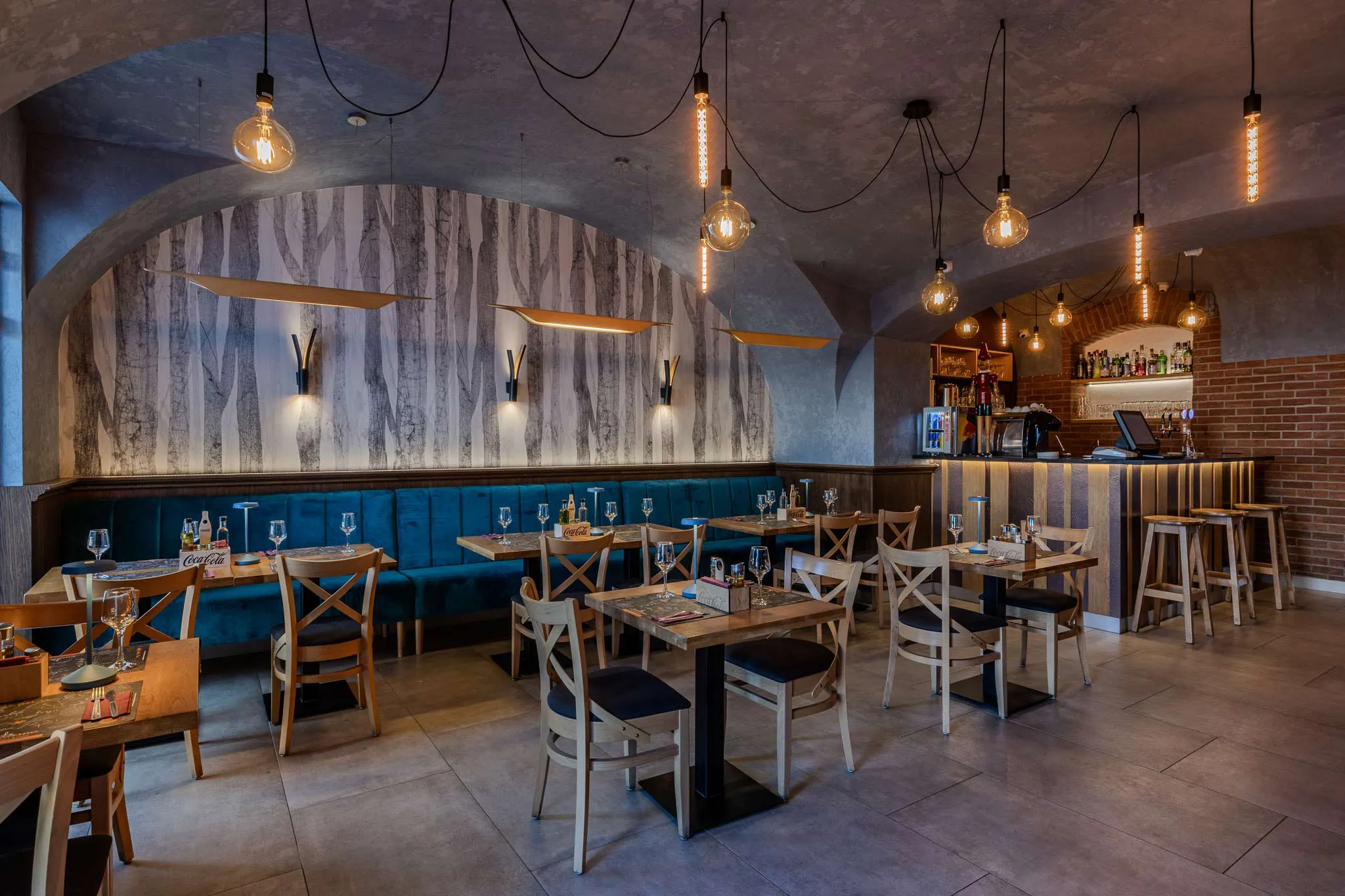 #TecnoInspo | Arches and wallpaper: the wall becomes space | Tecnografica